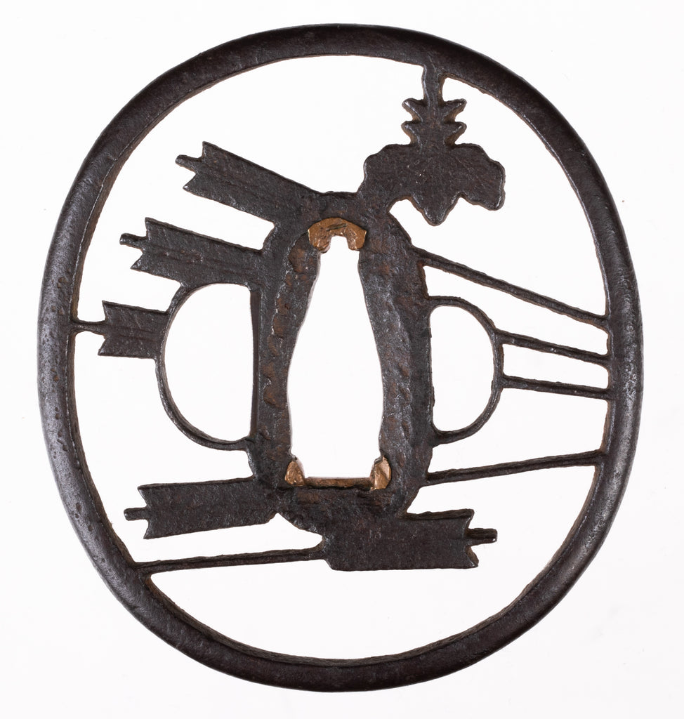 Iron Sukashi Ko-Akasaka Tsuba with NBTHK Hozon Tosogu – Soryu Antiques